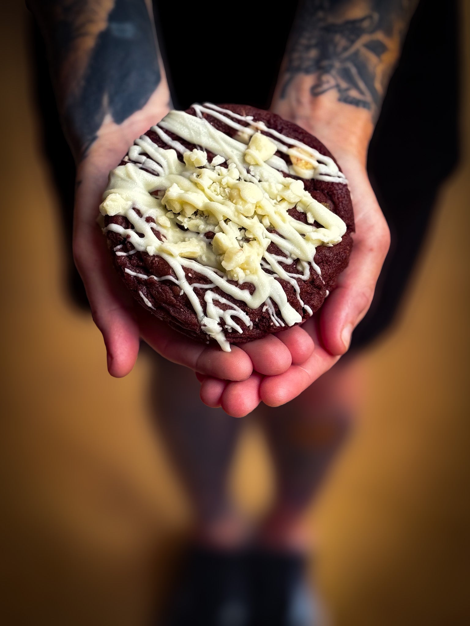 The Red Rebel velvet cookie chocolate chunks